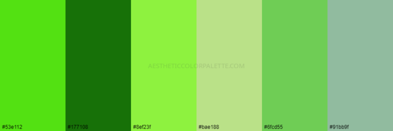 Lime Green Color Palettes - Aesthetic Color Palette