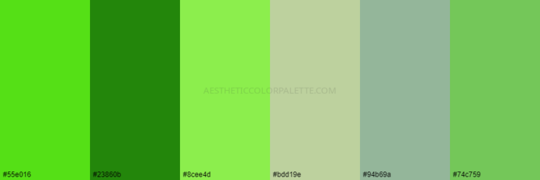 Lime Green Color Palettes - Aesthetic Color Palette