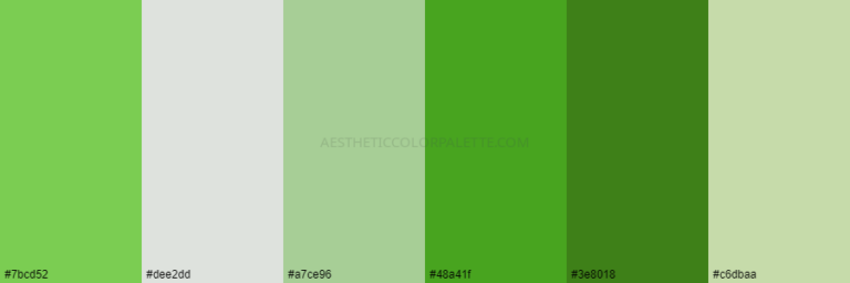 Lime Green Color Palettes - Aesthetic Color Palette