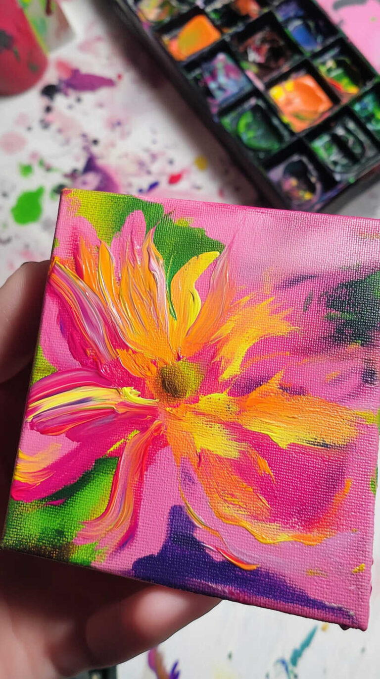 30 Inspiring Small Painting Ideas to Try Today - Aesthetic Color Palette