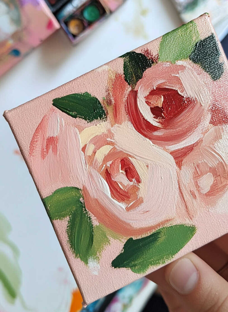 30 Inspiring Small Painting Ideas to Try Today - Aesthetic Color Palette