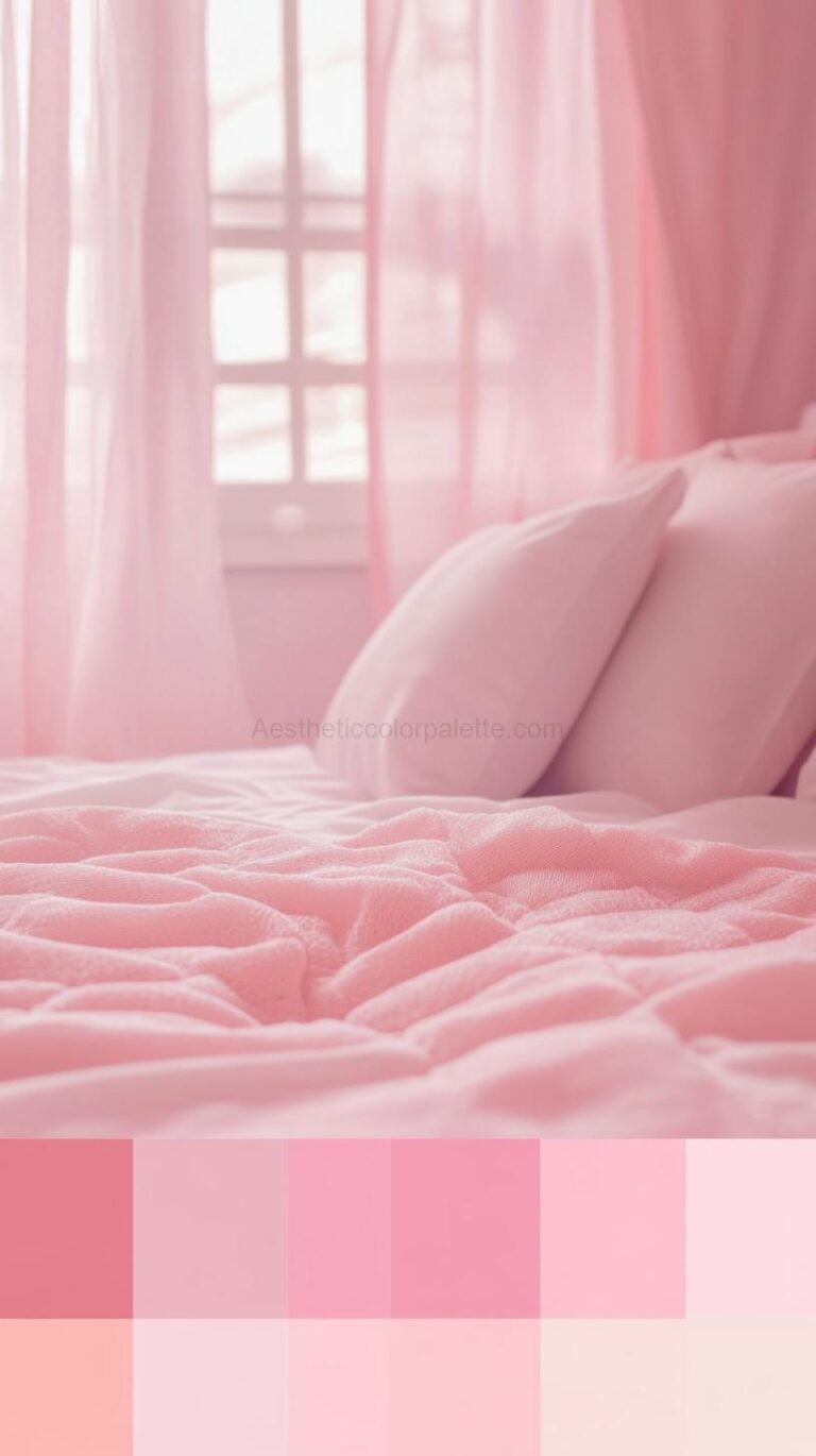 Pink Bedroom Color Palettes - Aesthetic Color Palette