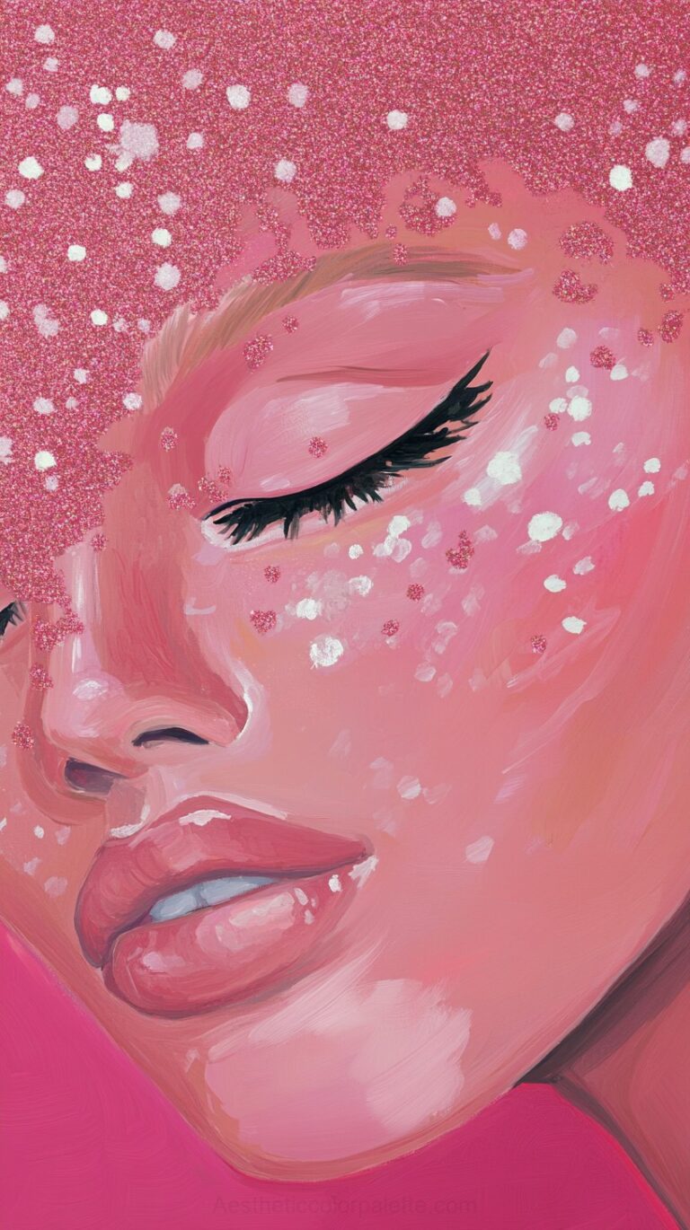 Aesthetic Painting Ideas Pink - Aesthetic Color Palette