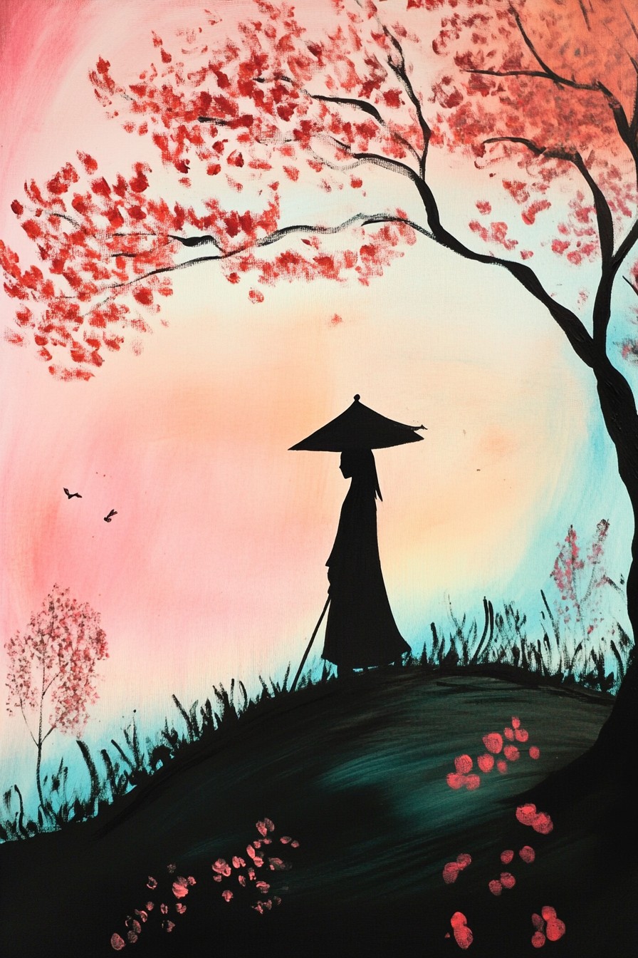 Anime Painting ideas - Aesthetic Color Palette