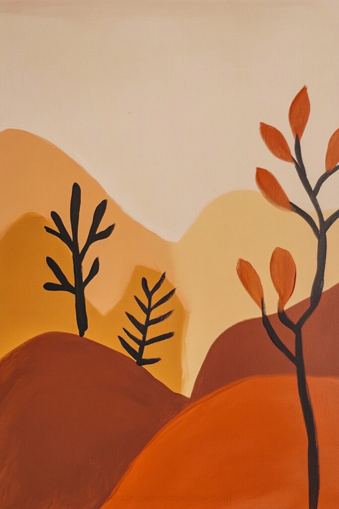 Autumn Paintings Ideas - Aesthetic Color Palette