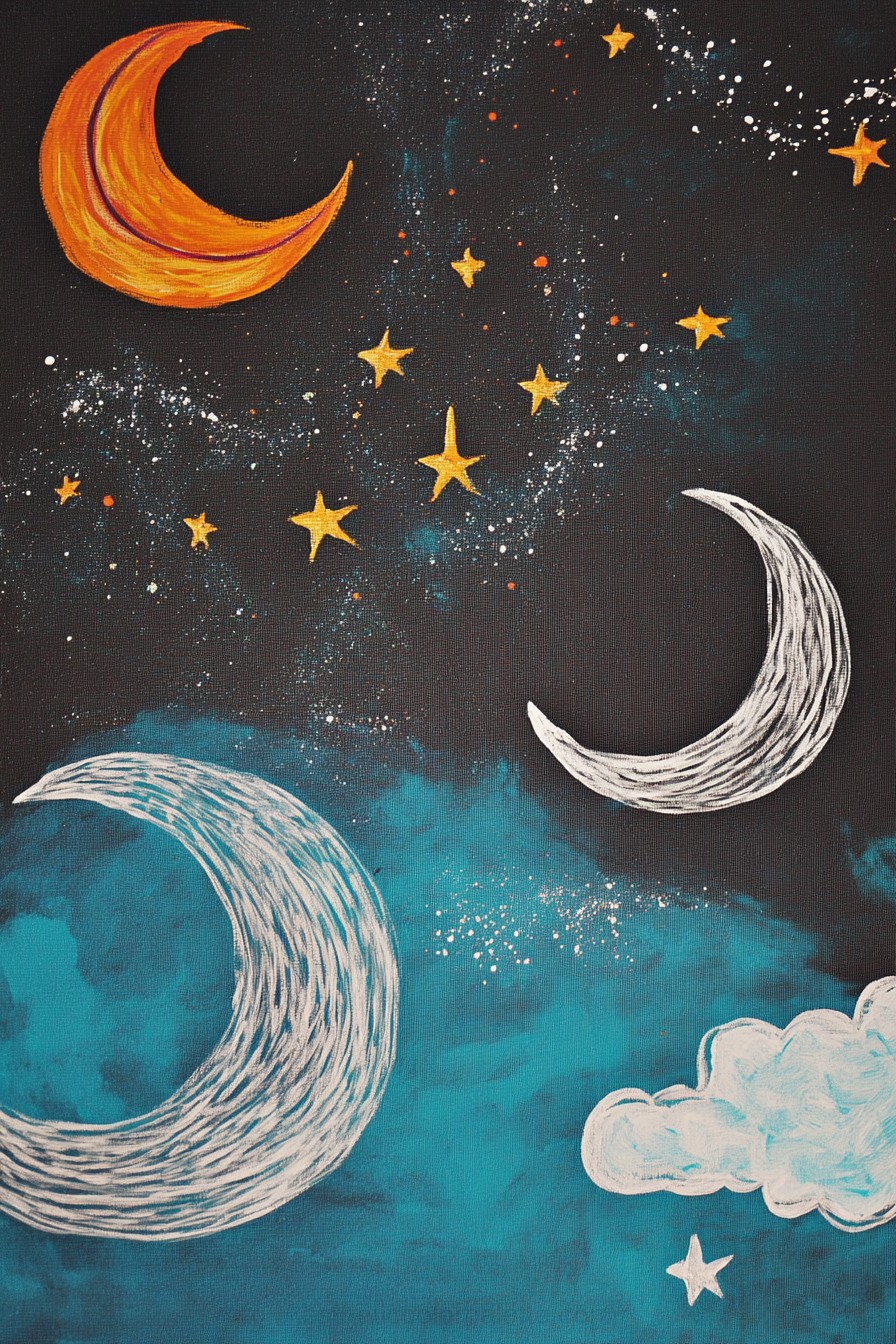 Celestial Painting ideas - Aesthetic Color Palette