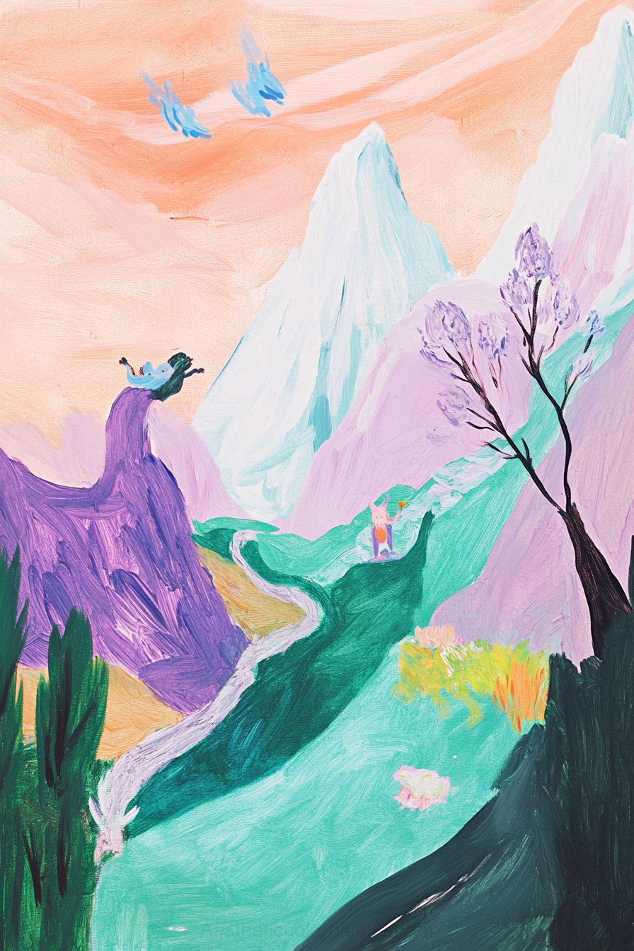 Fairycore Painting ideas - Aesthetic Color Palette