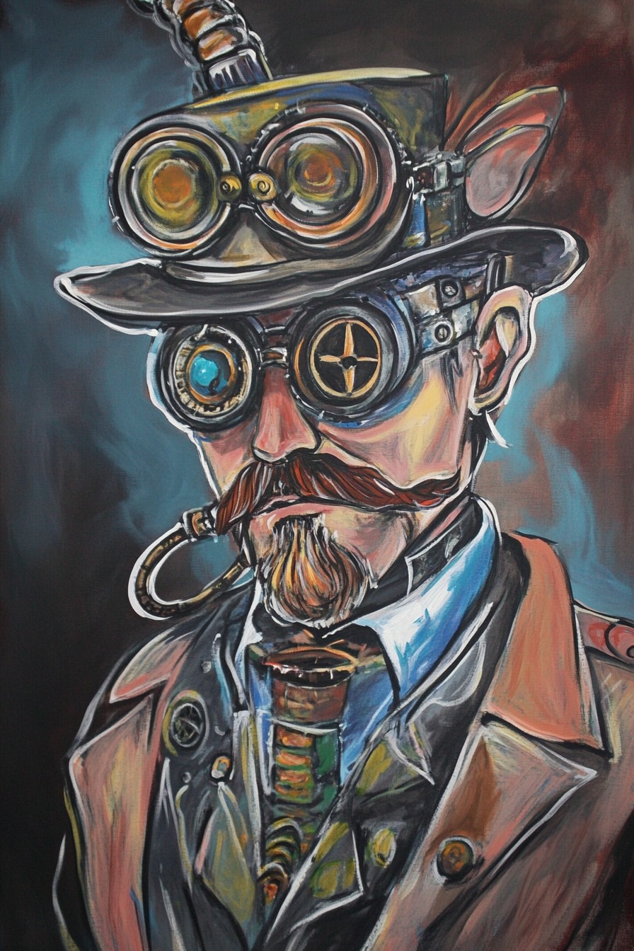 Steampunk Painting ideas - Aesthetic Color Palette