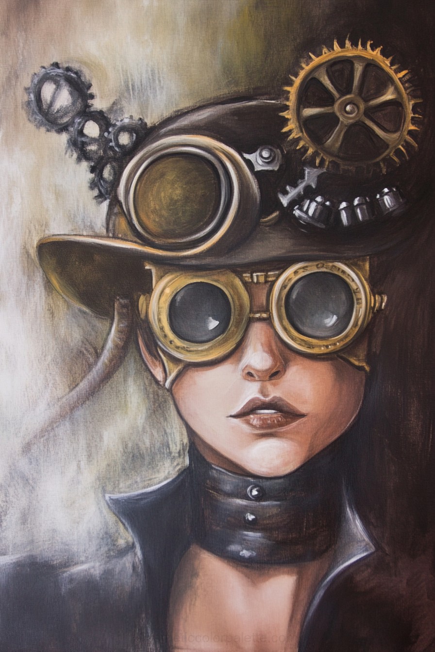 Steampunk Painting ideas - Aesthetic Color Palette